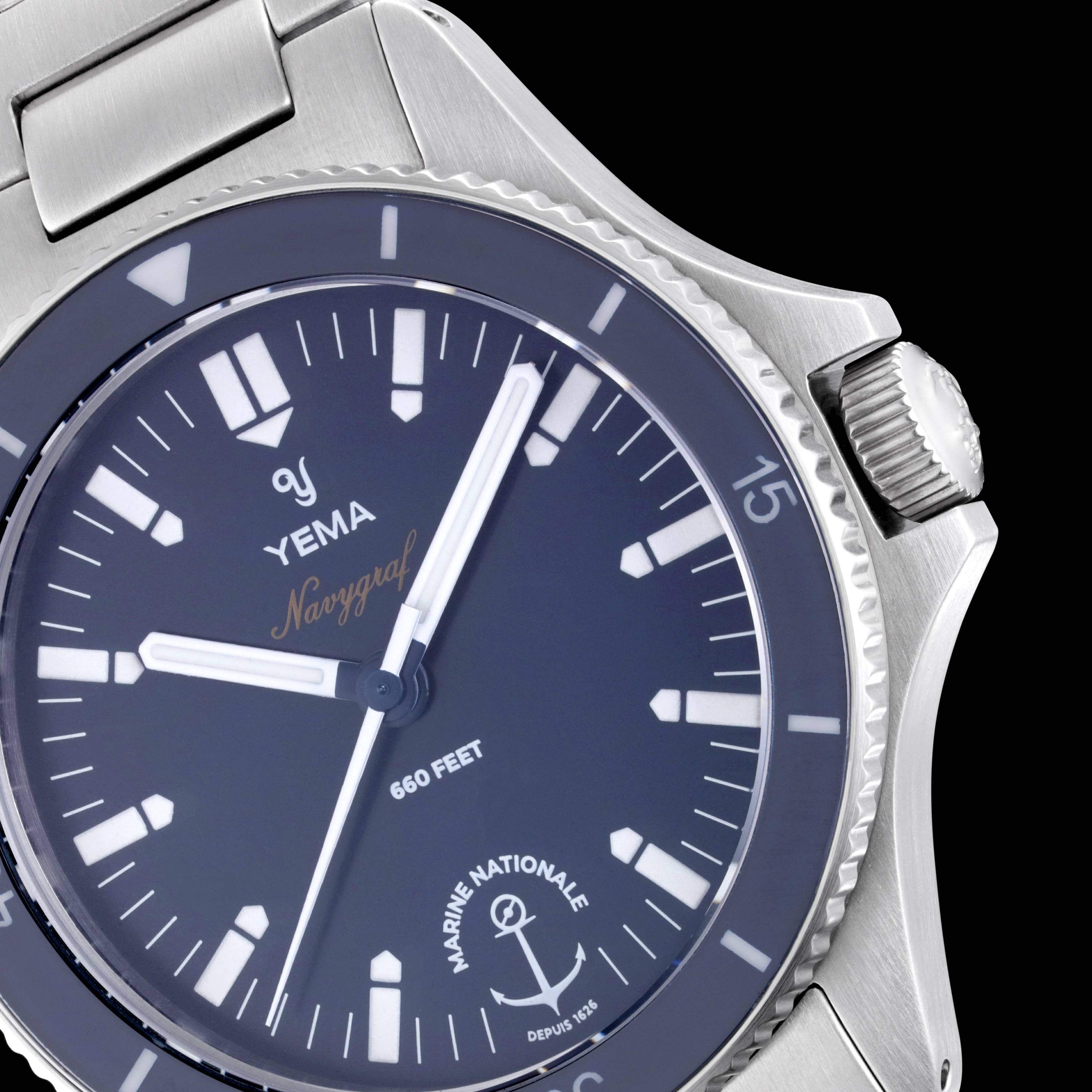 YEMA NAVYGRAF MARINE NATIONALE QUARTZ - 39 mm | Yema | YMHFMN39-GM