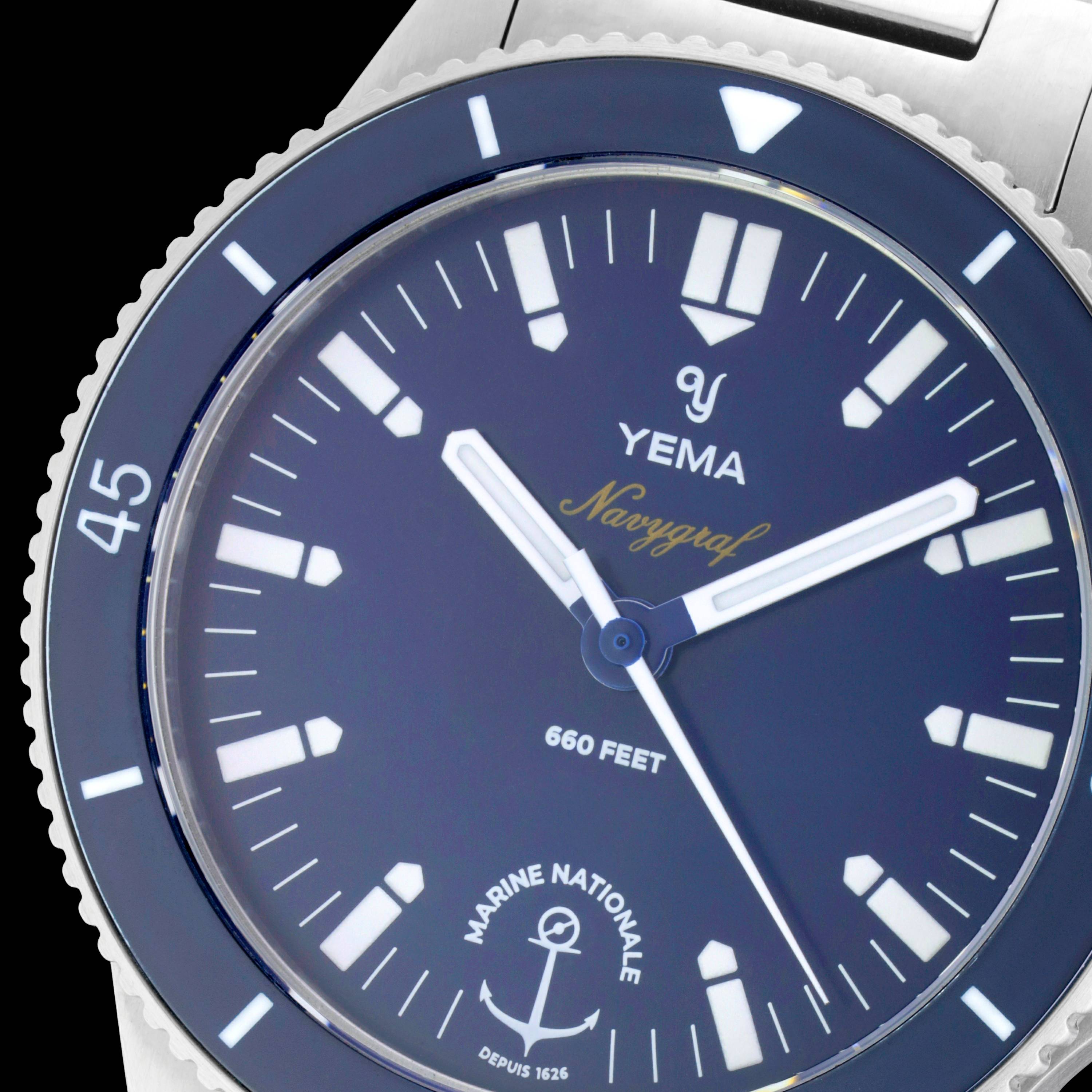 YEMA NAVYGRAF MARINE NATIONALE QUARTZ - 39 mm | Yema | YMHFMN39-GM